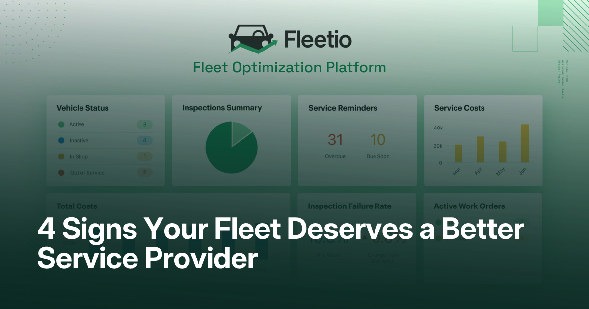 Is Your Fleet Service Provider Delivering?