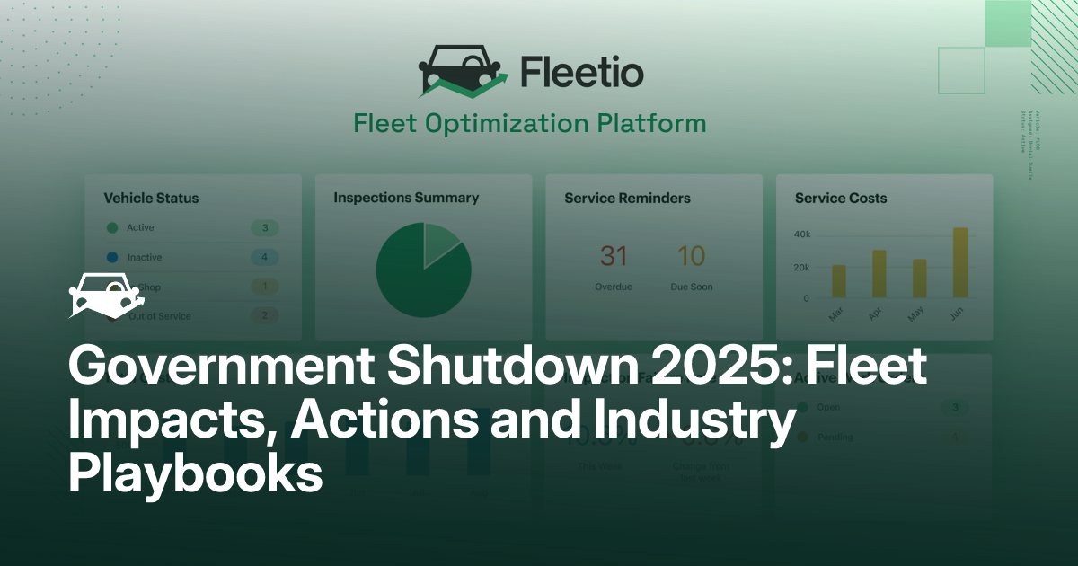 Government Shutdown 2025: Fleet Impacts, Actions and Playbooks